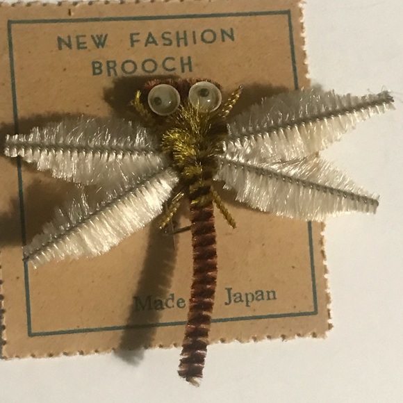 Vintage | Jewelry | Noc Vintage Chenille Dragonfly Insect Bug Millinery ...
